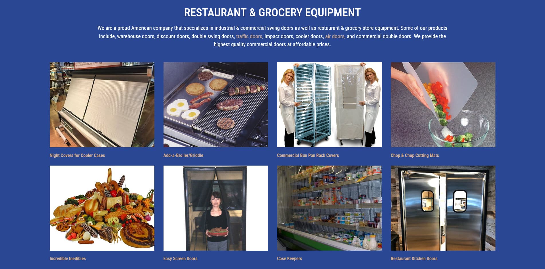 CCI Industries, Inc – Cool Curtain | Industrial & Commercial Swing Doors